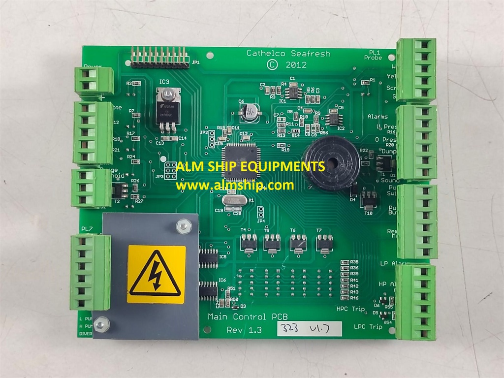 Cathelco Seafresh Main Control PCB Rev. 1.3 | ALM SHIP EQUIPMENT